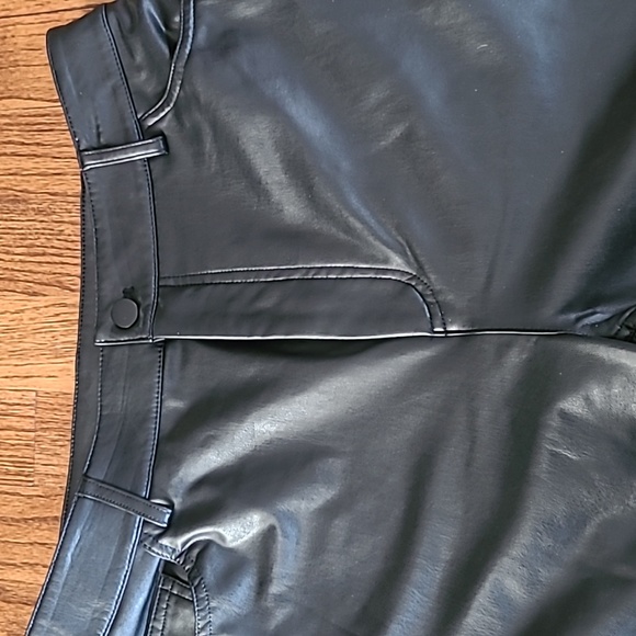 Scoop | Pants & Jumpsuits | Vegan Leather Black Pleather Pants Classic ...